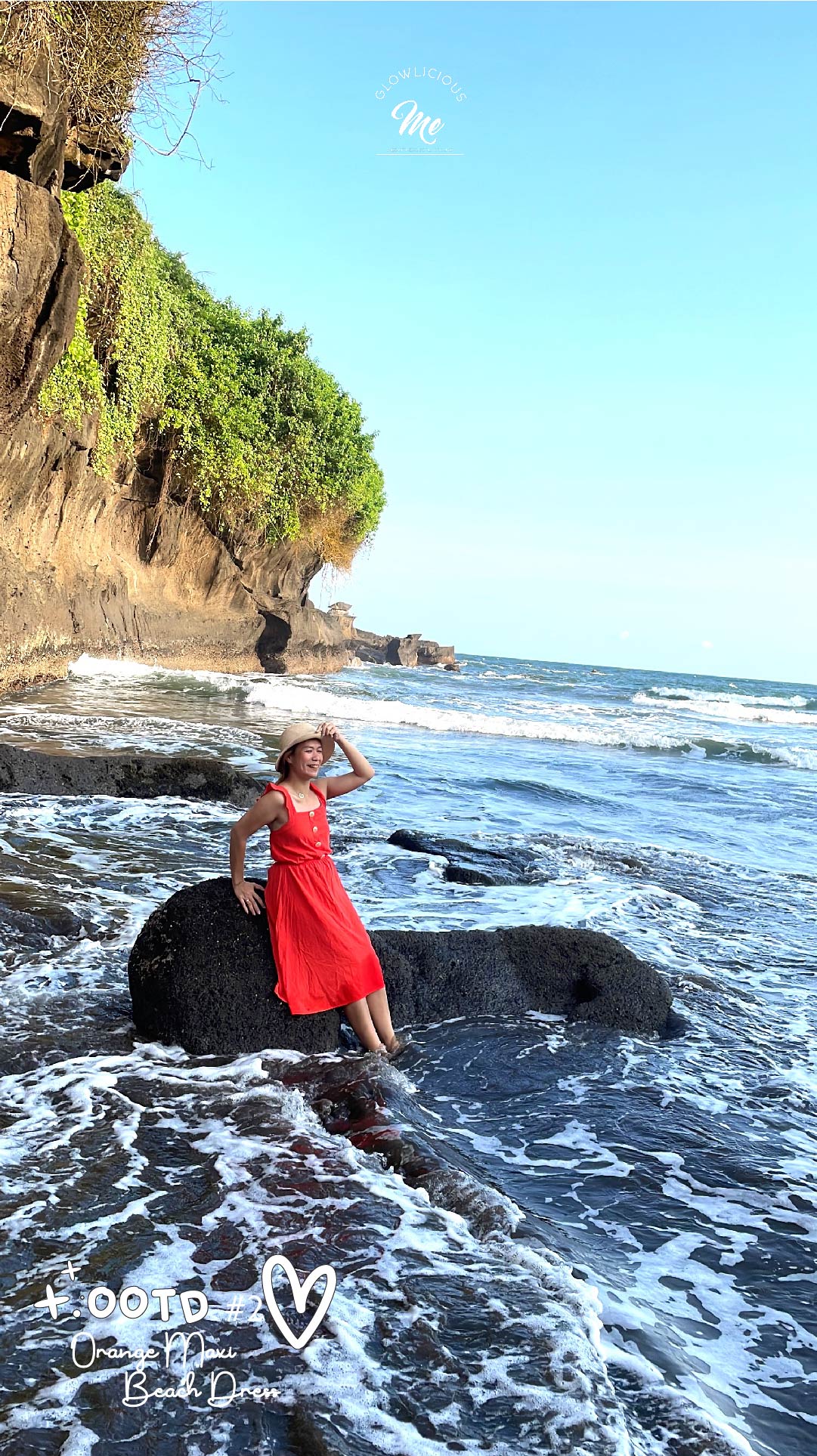 OUTFIT DIARY - OOTD #2 "Orange Beach Maxi Dress" | Glowlicious.Me
