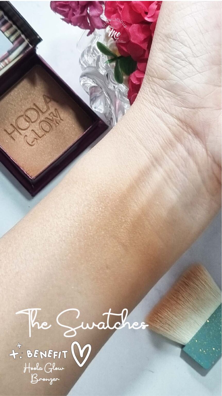 BENEFIT Hoola Glow Shimmer Bronzer Reviews & Swatches | Glowlicious.Me