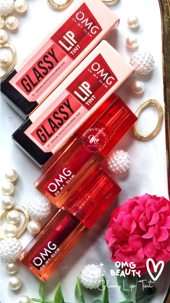 OMG Oh My Glam Glassy Lip Tint Review & Swatches in 02 & 04 | Tanpa ...