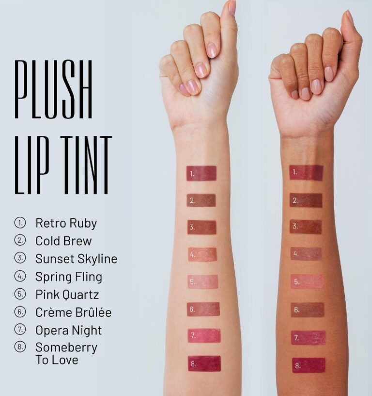 Rose All Day Plush Lip Tint Review & Swatches in Retro Ruby & Pink ...